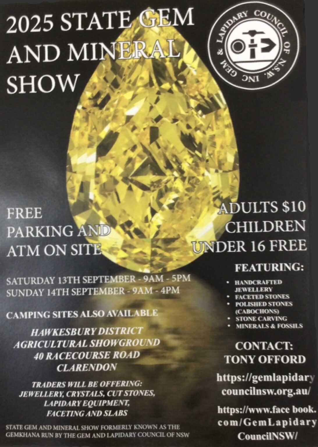 NSW State Gem and Mineral Show GEMKHANA 2025 – Gem & Lapidary Council of NSW
